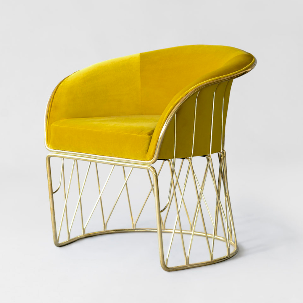 Silla Equipal en textil - Nativa Interiorismo 2025